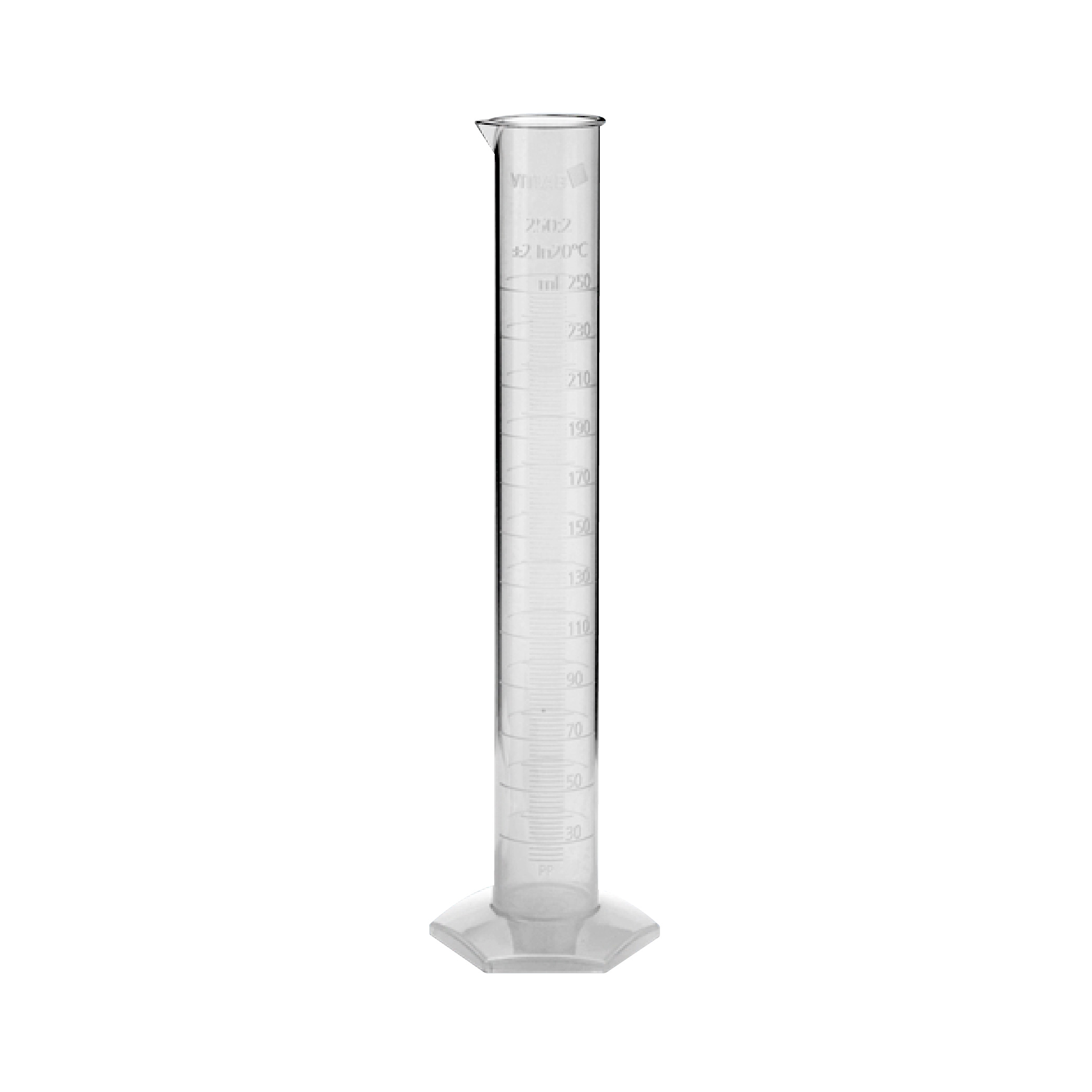 Measuring cylinder, class B, PP, with elevated scale - labmallx.com ...